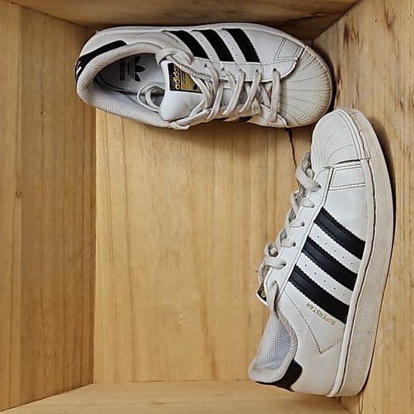 adidas | Shoes | Adidas Unisex White Super Star White Sneakers | Poshmark